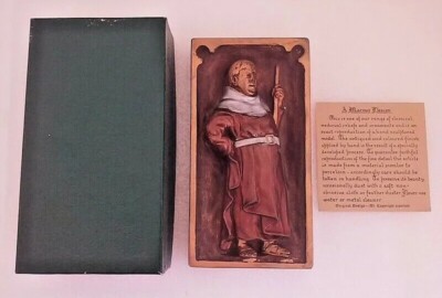Vtg Marcus Designs Robin Hood Friar Tuck 3D Plaque With Box Made In ...