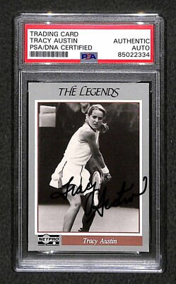 Tracy Austin "Youngest US Open & HOF" 1991 Net Pro Tennis Signed Rookie ...