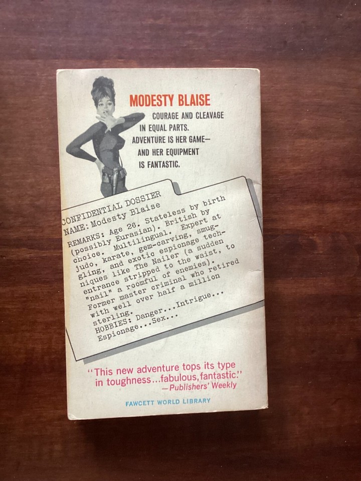 SABRE-TOOTH - Peter O'Donnell - THRILLER - MODESTY BLAISE #2 - ROBERT McGINNIS | eBay