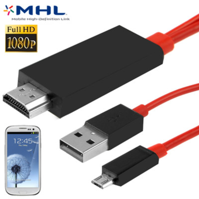 Micro USB MHL HDMI Adapter für Samsung Galaxy Note GT-N7000, Note Edge ...