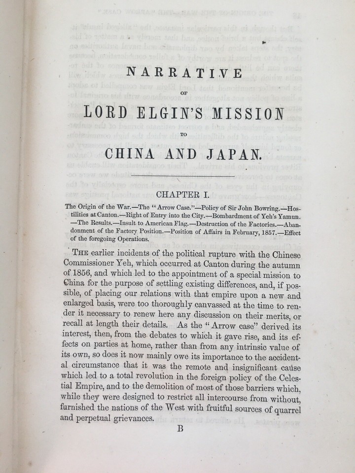 Narrative of the Earl of Elgin's Mission to China and Japan Oliphant ...