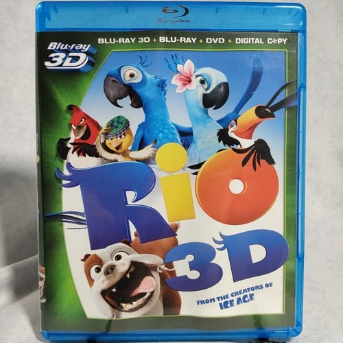 Rio 3D [3D Blu-ray/Blu-ray/DVD, 2011] 24543771807| eBay