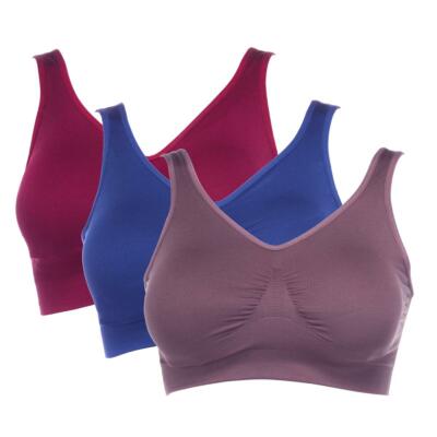 Rhonda Shear Sweetheart Ahh Bra 3-pack in Darks 630-931 , Size 3X | eBay