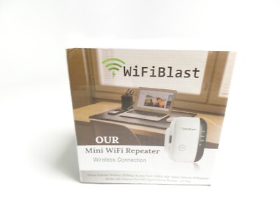 WiFiBlast Mini Wifi Repeater Wireless Connection Range To 300 Mbps New ...
