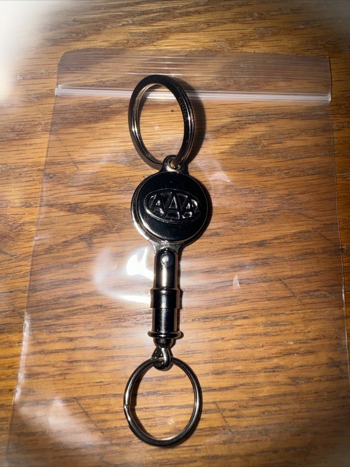 Vintage AAA Motor Club Metal Coin Holder Keychain Great Condition | eBay