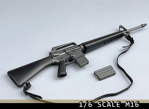 1/6 M16 Gun Rifle Weapon WWII War Toy Army Model For 12" Soldier Figure ...