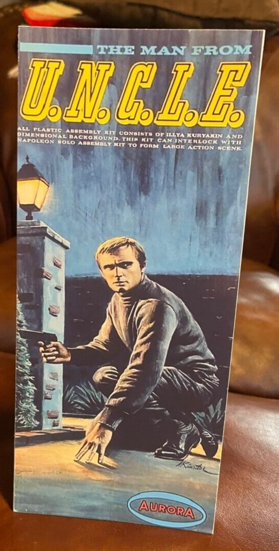 Man From Uncle's Illya kuryakin Aurora Model Kit Repro. Box Top ...