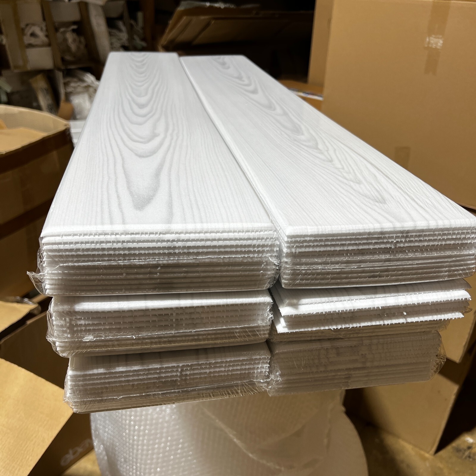DIY Glue Up Foam Wood Ceiling Planks, Panels, 39.3" x 6.5" Pack of 12 ...
