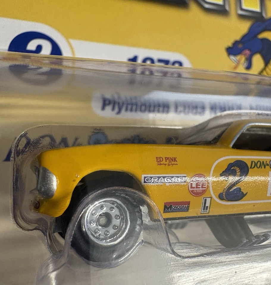 1/64 Racing Champions MINT Don SNAKE Prudhomme Plymouth Cuda NHRA Funny ...