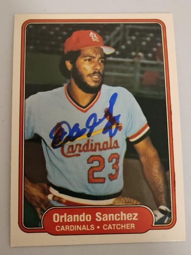 Orlando Sanchez Signed 1982 Fleer - #126 (RC) | eBay
