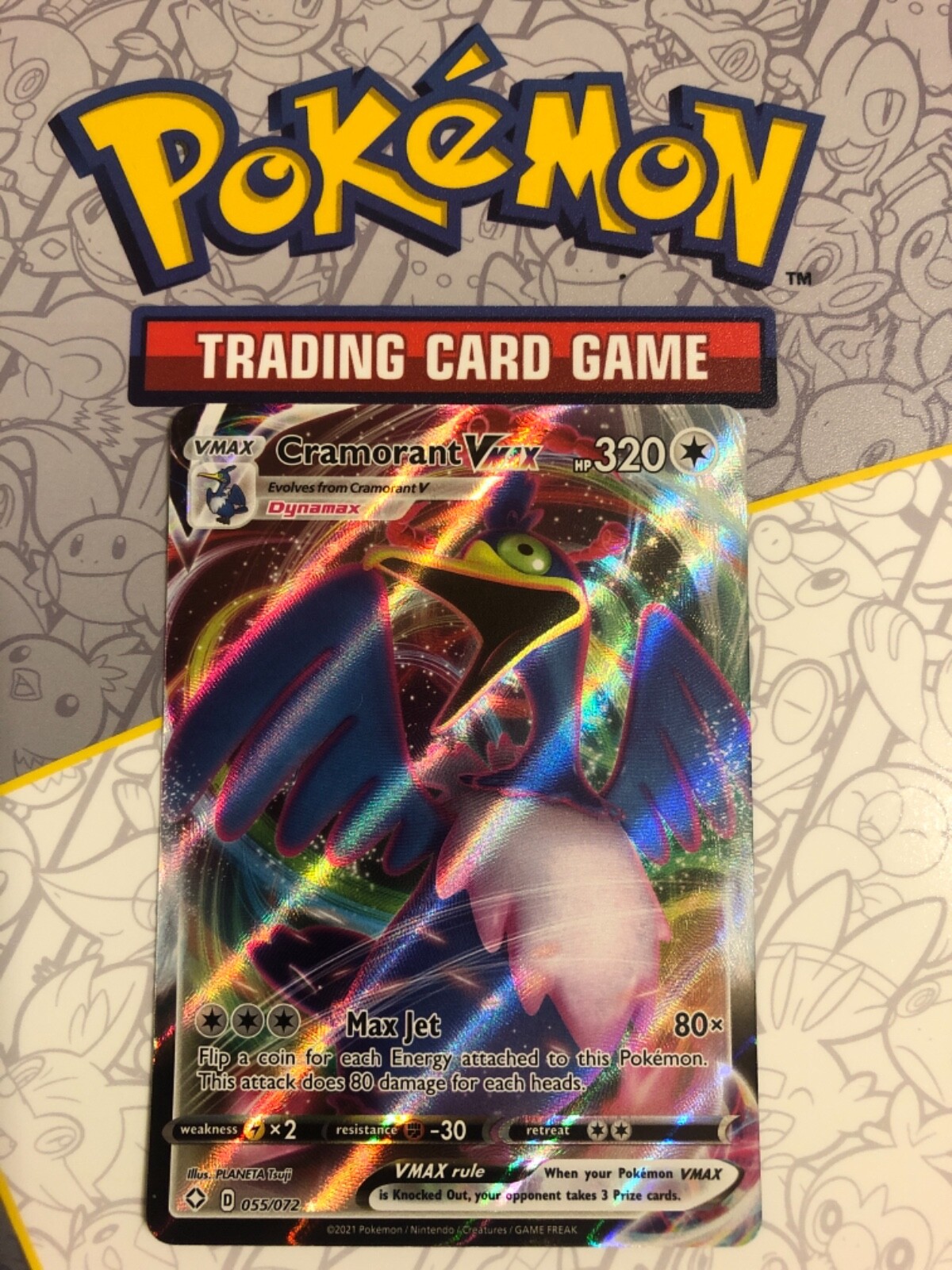 Pokémon TCG Cramorant VMAX Shining Fates 055/072 Holo Ultra Rare | eBay