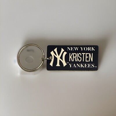 New York Yankees Kristen Keychain Name Tag Plate MLB Plastic One Sided ...