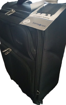 Samsonite "Carrylite" Carry-on spinner 20" Expandable Soft Side, Black ...