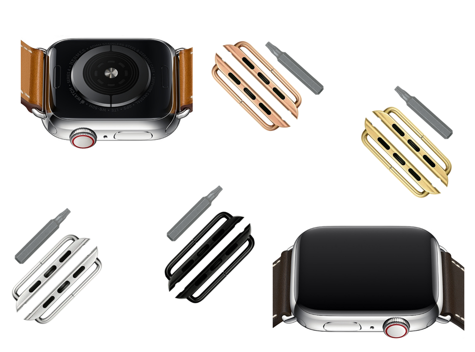 Lugs Band Adapters for Apple Watch 38mm 40 41 42 44mm 45mm 7 6 5 4 3 2 ...