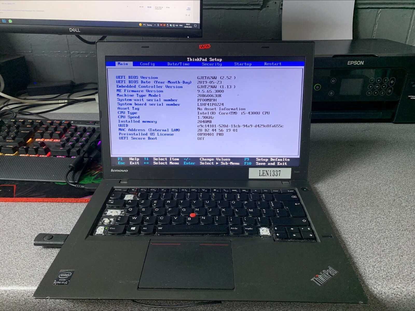 Lenovo Thinkpad T540 T540P T440 W540 WIFI Wireless Card Board 04X6007 ...