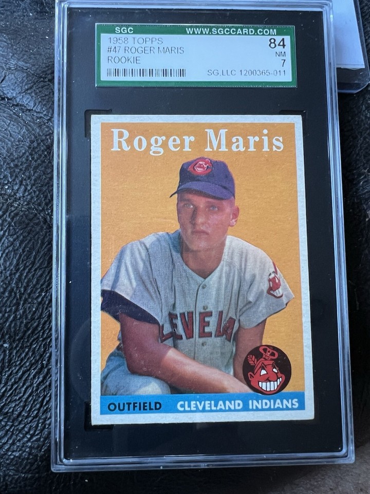 1958 Topps Roger Maris ROOKIE Centered !!! SGC 7 NM Near-Mint Yankees ...