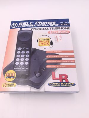 New Northwestern Bell Phones Excursion Cordless Phone Retro Black 39203 ...