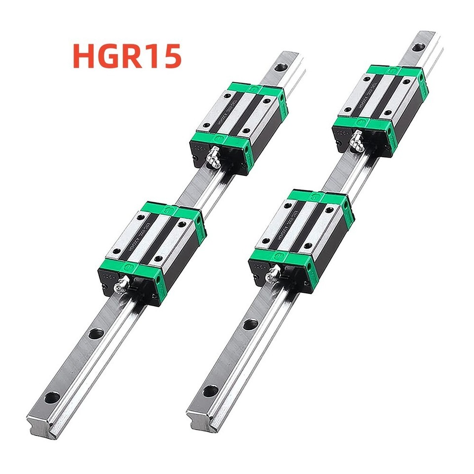 2x HGR15 HGR20 HGR25 Linear Guide Rail +4x HGH15CA HGH20CA HGH25CA ...