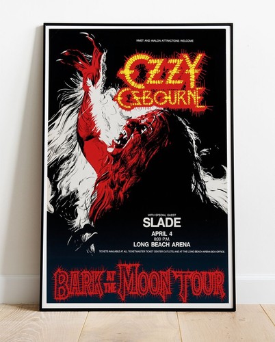 Ozzy Osbourne Slade 1984 Tour Poster - Live Up To 36" | eBay