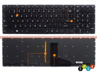 New For Toshiba Satellite P75-A7100 P75-A7200 P70T-AST2GX1 Keyboard US ...