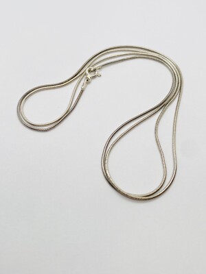 4.3g 925 ITALY STERLING SILVER SNAKE LINK STYLE MARKED NECKLACE FINE ...