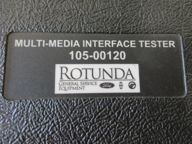 Rotunda OTC 105-00120 Ford Multi-media Interface Tester Tool for sale ...