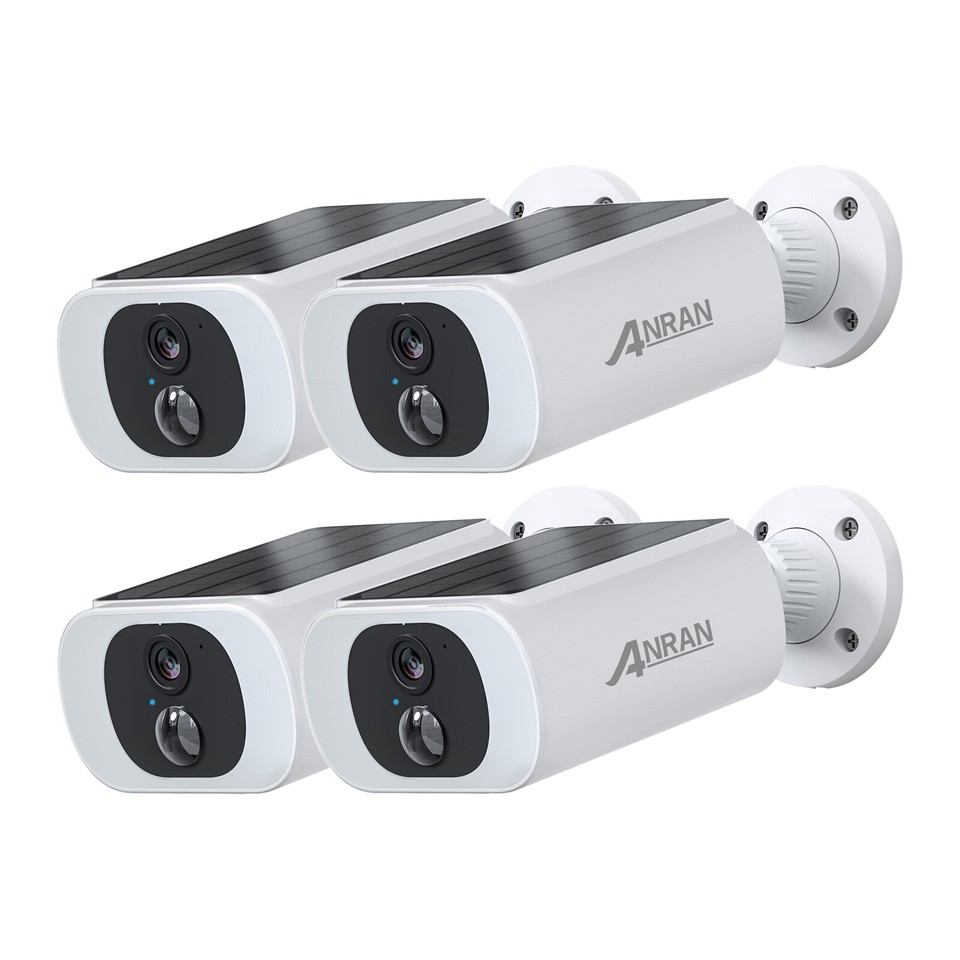 ANRAN Solar Security Camera 3MP Wireless WIFI Battery Powered Outdoor ...