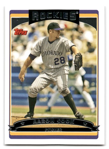 Aaron Cook 2006 Topps #422 Colorado Rockies BASEBALL | eBay