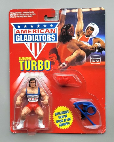 wwf ljn hasbro wrestling superstars american gladiators turbo action ...