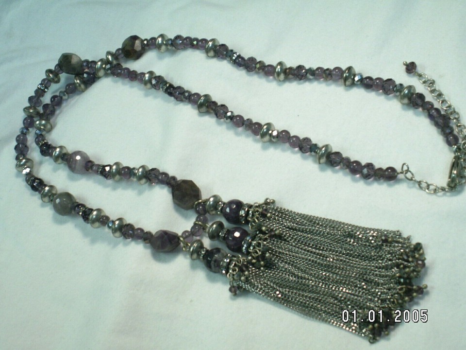 Chico's Color Argento, Cristalli, Viola Vetro & Naturale Ametista ...