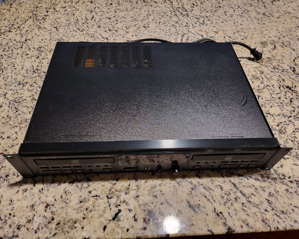 Denon DN-C550R Professional Dual Drawer CD Player CD-R CD-RW Recorder ...