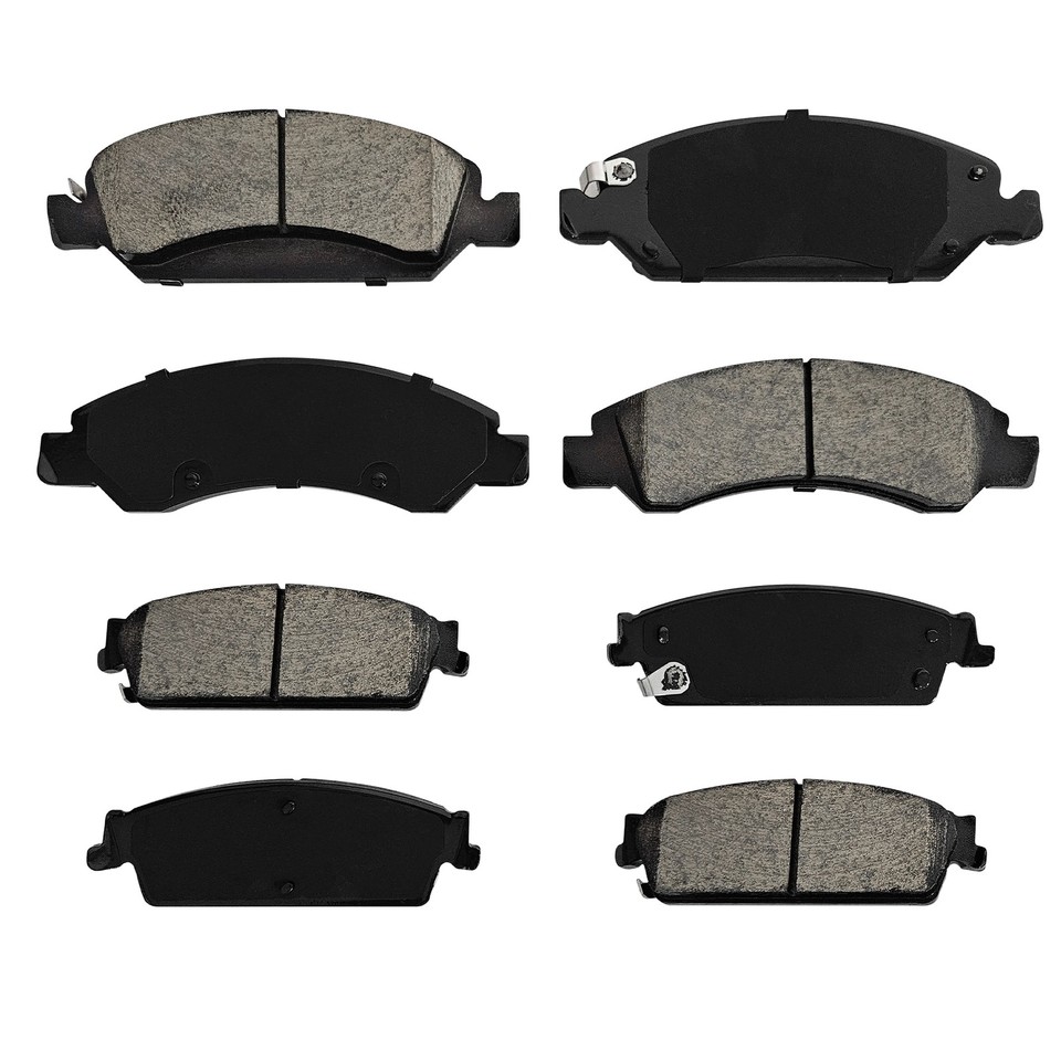 Front & Rear Ceramic Brake Pads for Avalanche Silverado Suburban GMC ...