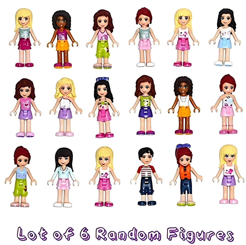 LEGO Minifigure Friends 6 Pack – Random New Minifigures from LEGO ...