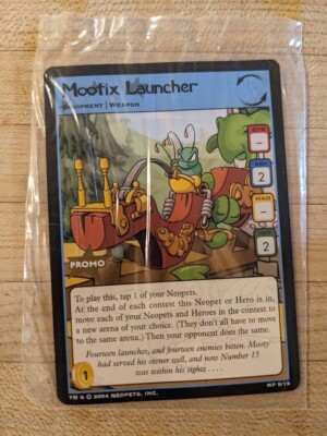 Neopets Card Mootix Launcher 2004 MP 9/15 McDonald’s Promo Ultra Rare ...