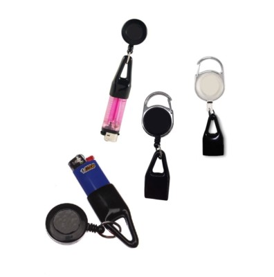 LIGHTER HOLDER SECURE SLEEVE RETRACTABLE LIGHTER / USB LEASH STRING ...
