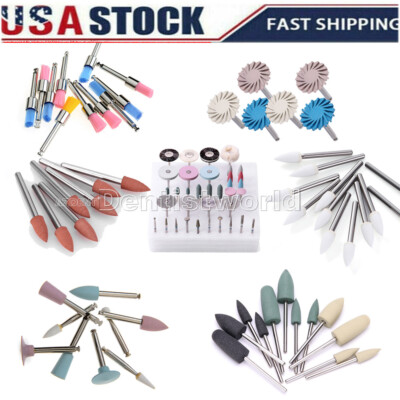 Dental Lab Polishing Kit Burs RA HP /FG Polishers/Nylon Bowl Brushes/Disc Wheels | eBay