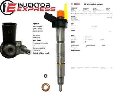 0445116001 Bosch Einspritzdüse Injektor BMW E81 120d E90 520d ...