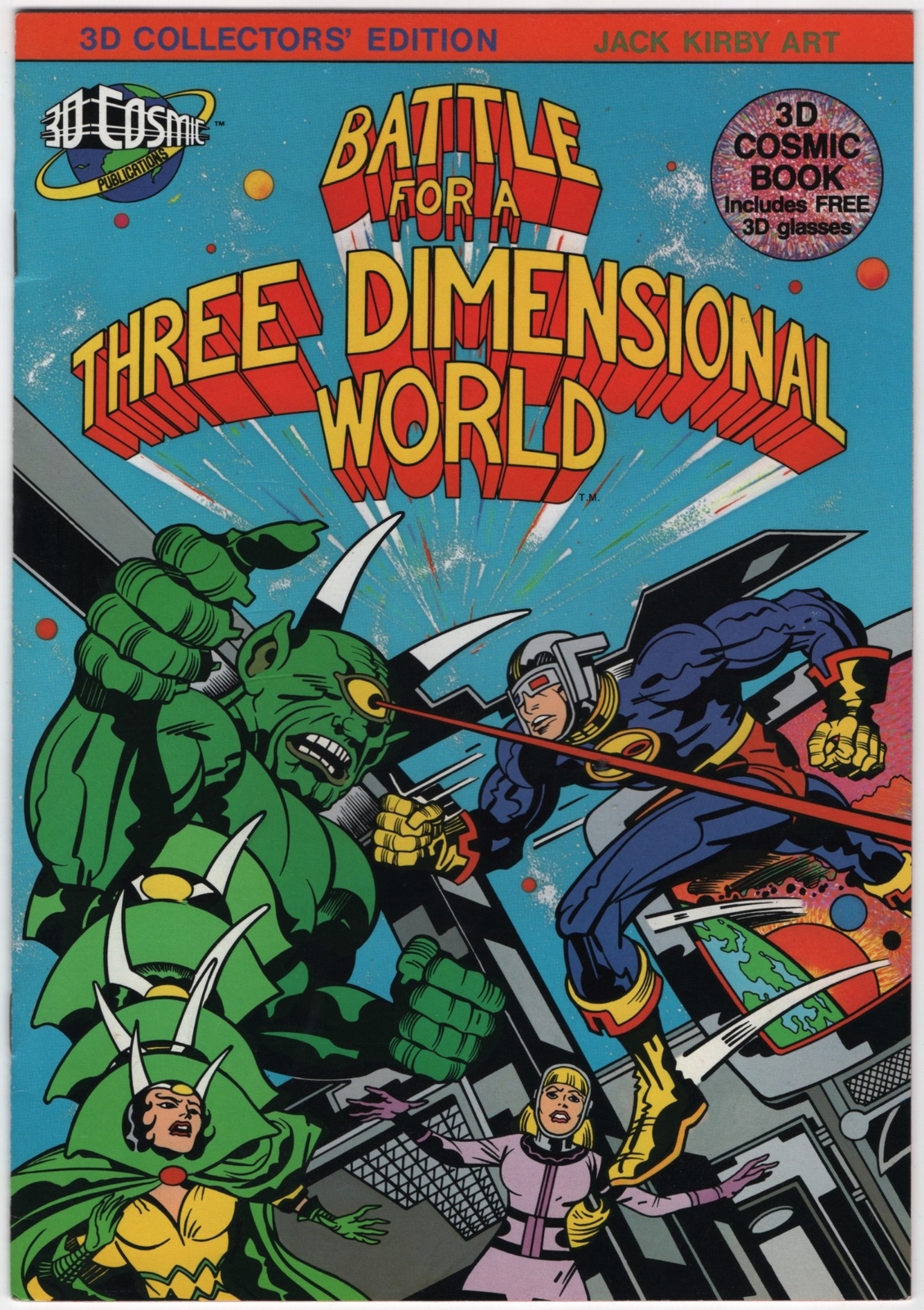 Battle For A Three Dimensional World Comic Book 1982 3D Kirby Art VF ...