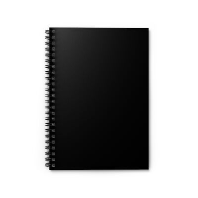 Black Notebook - Ruled Lines, Notepad for Writers, Write your thoughts ...