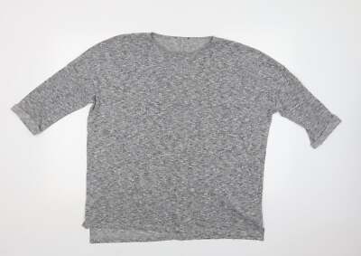 New Look Womens Grey Crew Neck Polyester Blend Jumper Size M | eBay UK