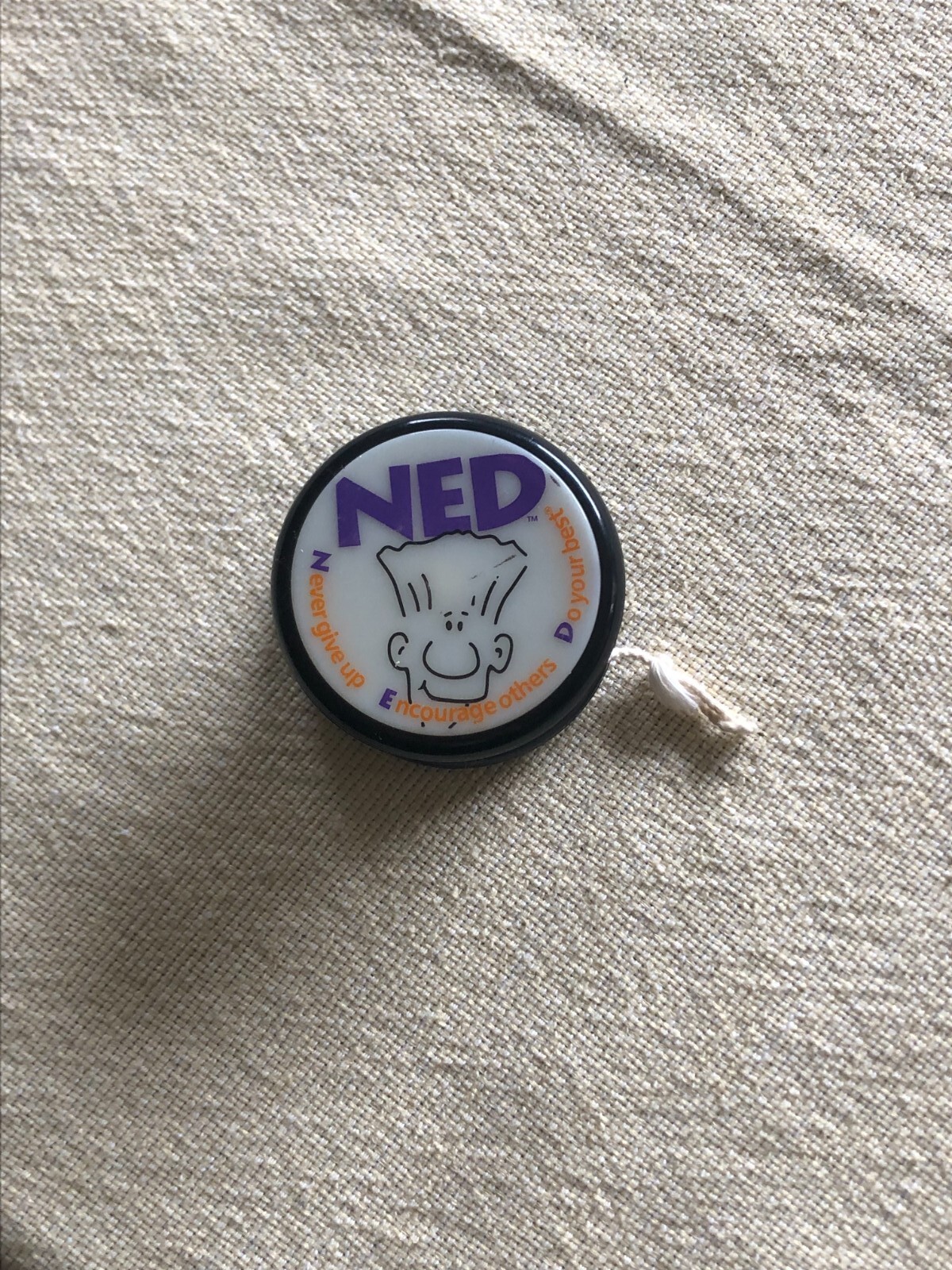 Vintage NED Yo-Yo, Blue. Never Give Up- Encourage Others- Do Your Best ...
