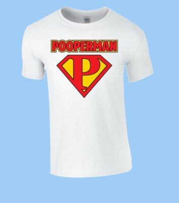 JEFFY T SHIRT POOPER MAN KIDS SIZES NOW AVAILABLE | eBay