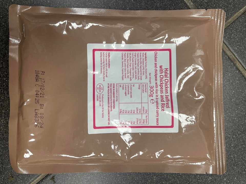 British Army MOD Ration Pack Meals Camping MRE Food Survival Scouts ...