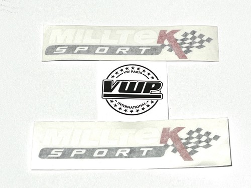 Official Milltek Sport Decal Sticker Emblem Logo 2x small 100mm White ...