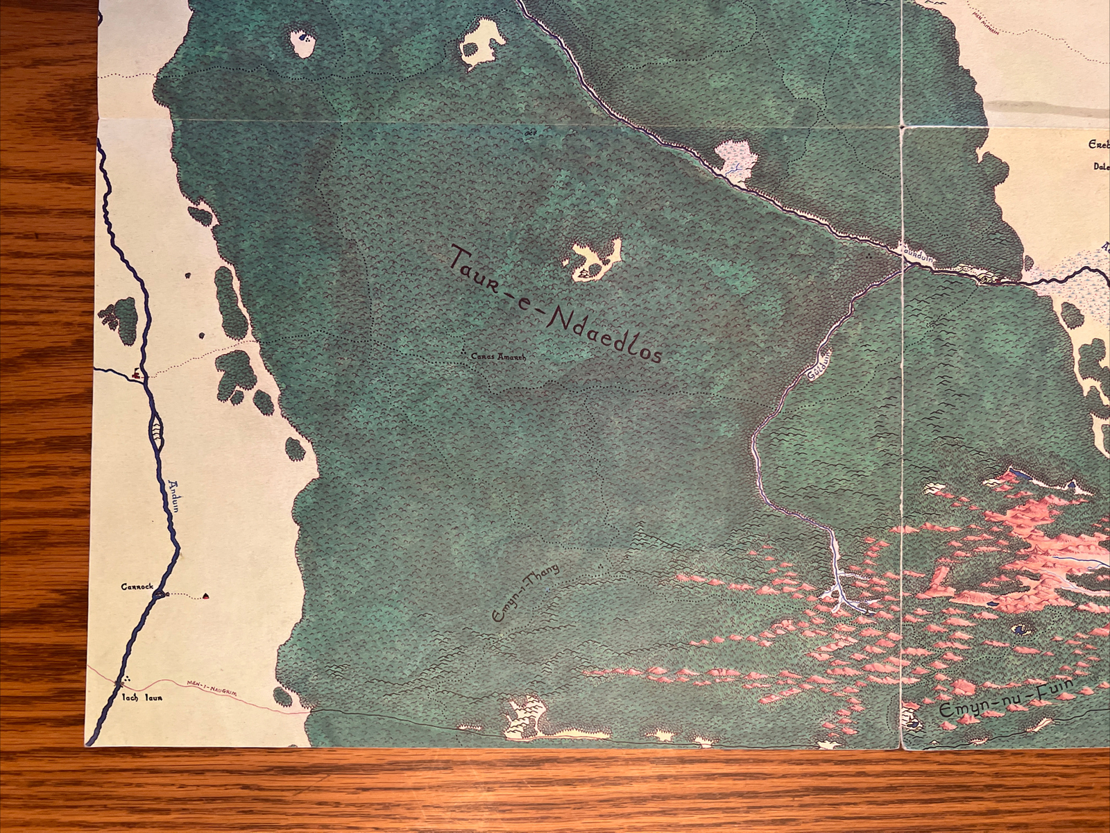 MAP from MERP Module: Northern Mirkwood, The Wood Elves Realm | eBay