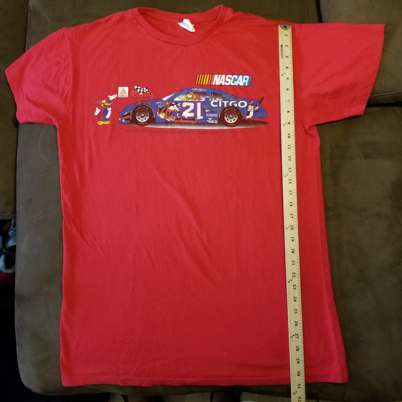 Vintage Nascar Racing Woody The Woodpecker T Shirt SI… - Gem