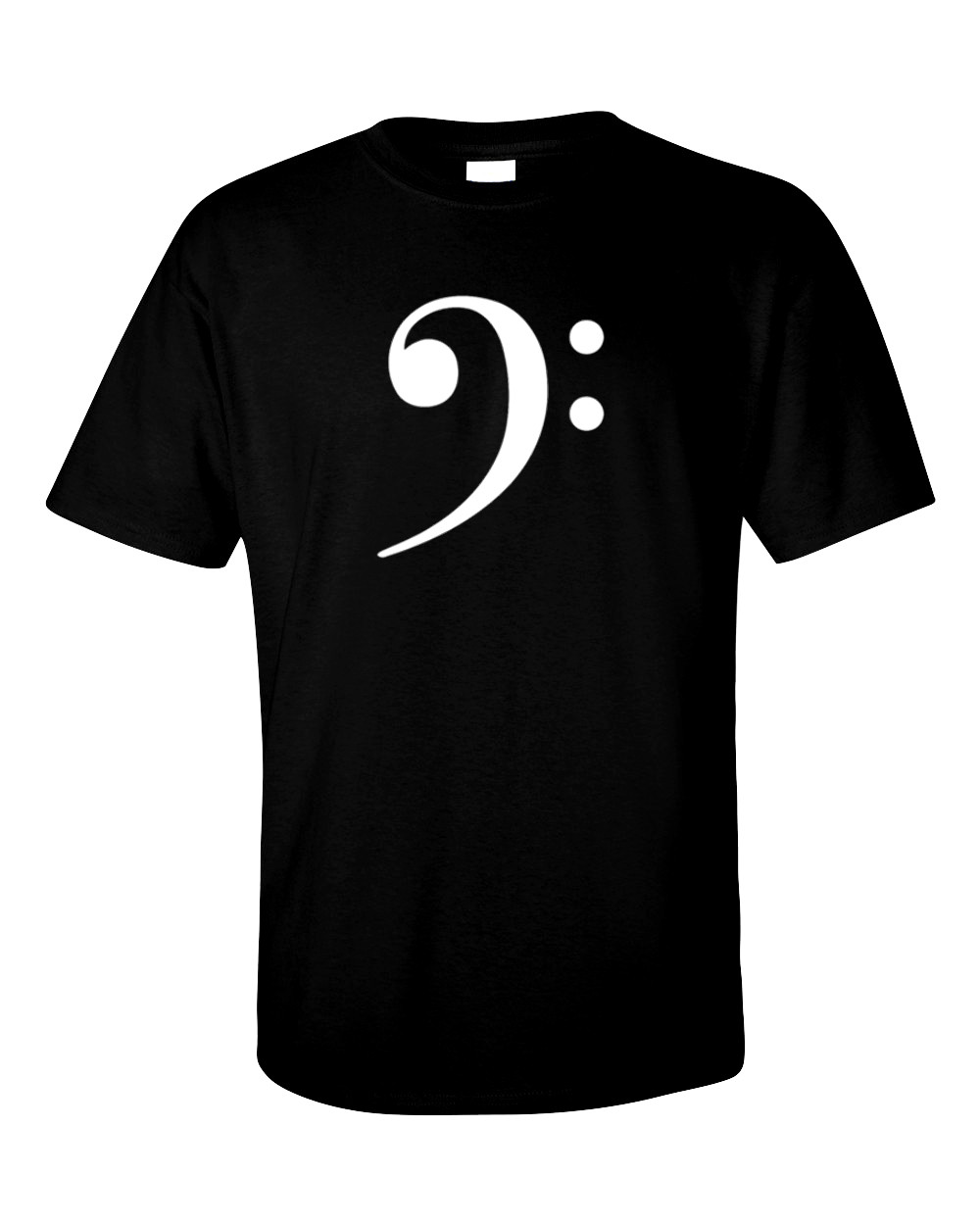 BASS CLEF T-Shirt music symbol Bass guitar BlackSheepShirts | eBay