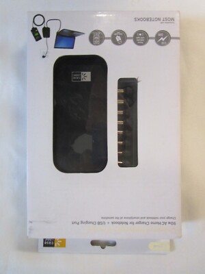 Case Logic LPHC-90 Universal Notebook Charger 90w AC w/ USB charge Port ...