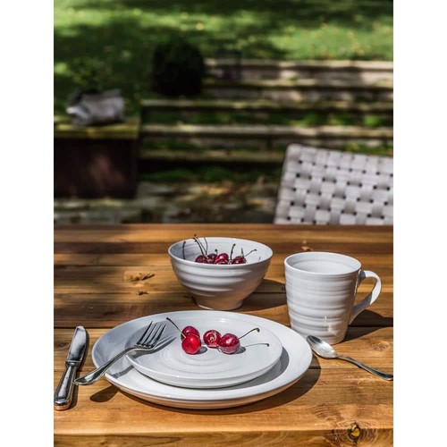 Over and Back Loop 16-Piece White Dinnerware Set | eBay