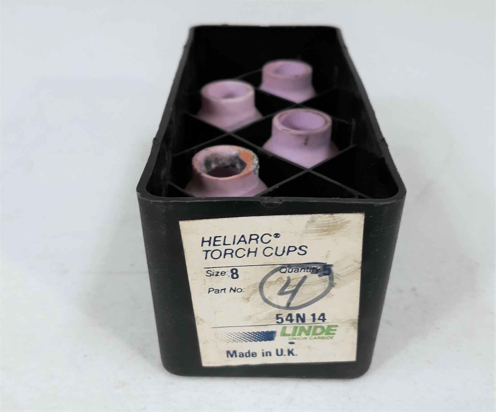 (LOT of 4) Linde Size 8 Heliarc Torch Cup Ceramic Lens Nozzle 54N14 | eBay